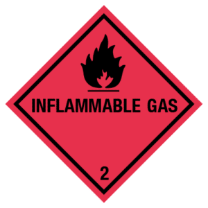 IMO label inflammable gas - Vanlommel Graphic Design & Printing